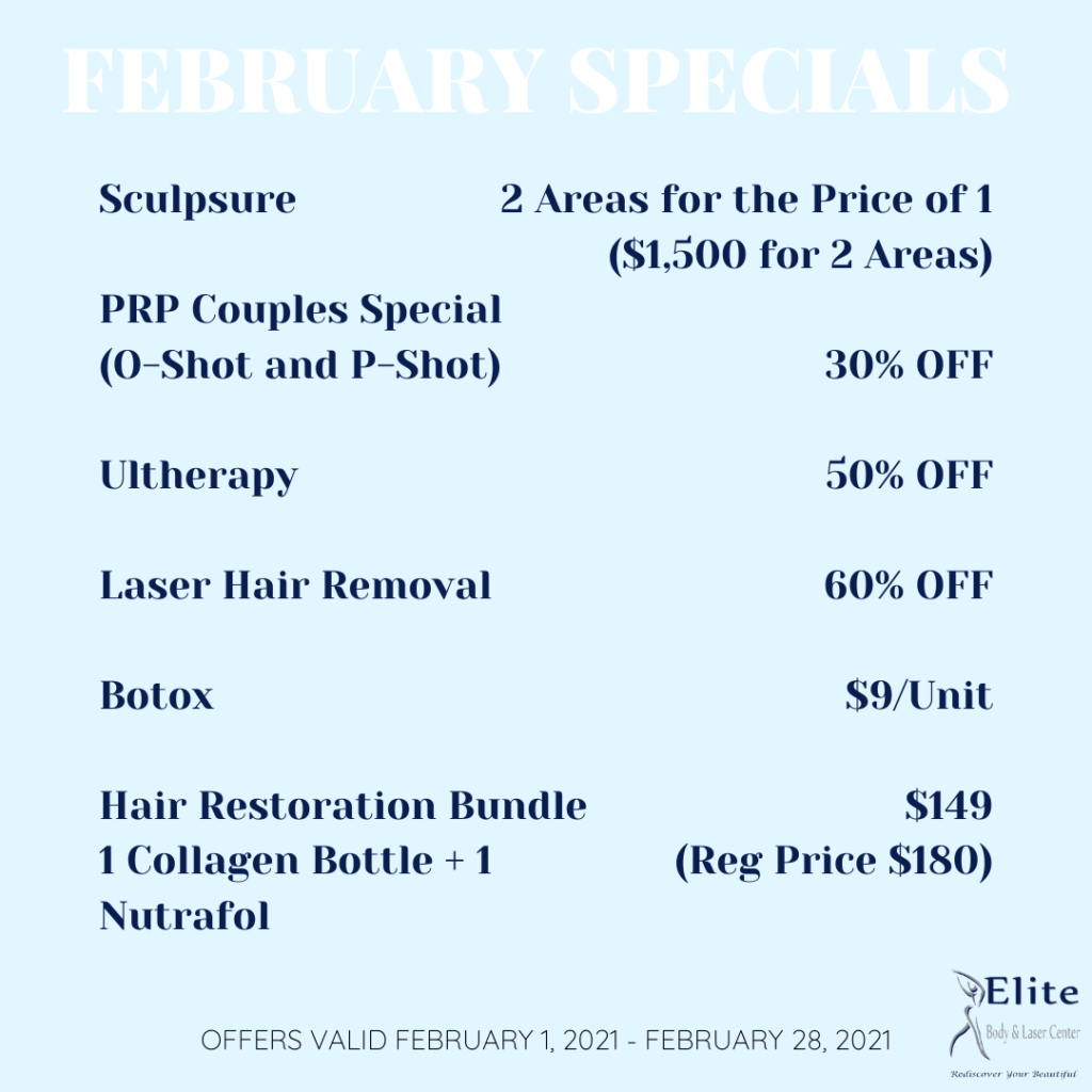 February Specials You'll Love - Elite Body and Laser